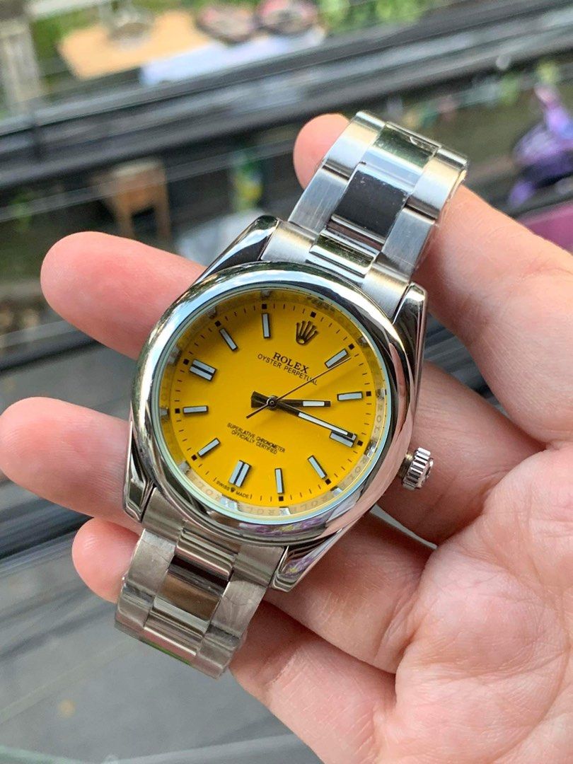 Rolex in yellow face, Women's Fashion, Watches & Accessories, Watches ...