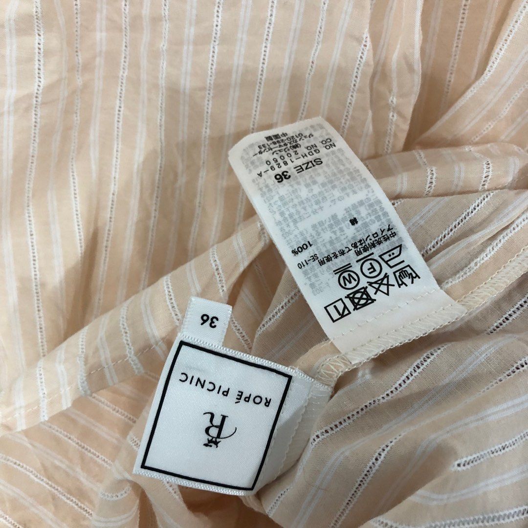 Rope Picnic Japan Cotton Key Hole Back Tops, Women's Fashion, Tops ...