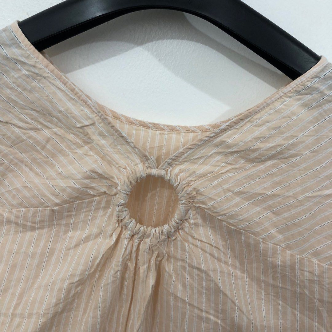 Rope Picnic Japan Cotton Key Hole Back Tops, Women's Fashion, Tops ...