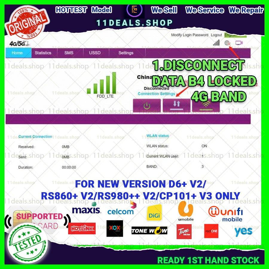 RS1000 USB dongle modified modem 5g unlimited hotspot bypass wifi sim ...