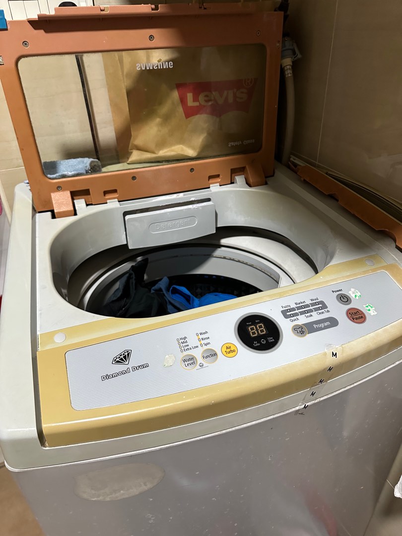 Samsung Diamond Drum Top Load Washing Machine 8.5KG, TV & Home ...