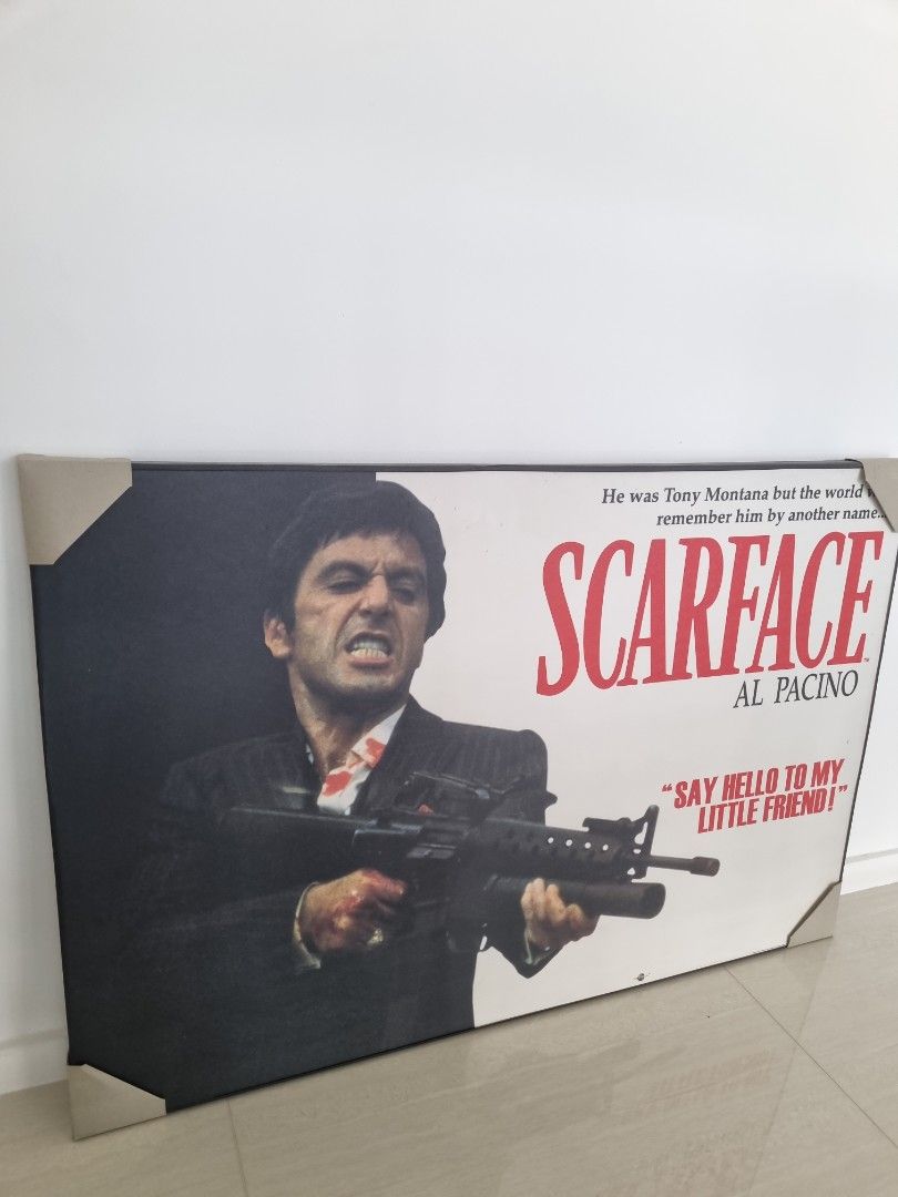 Scarface movie poster, Hobbies & Toys, Memorabilia & Collectibles, Fan ...