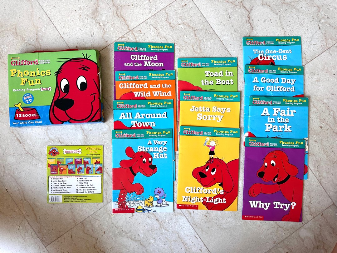 Scholastic phonic reading program : Clifford the dog, Hobbies & Toys ...