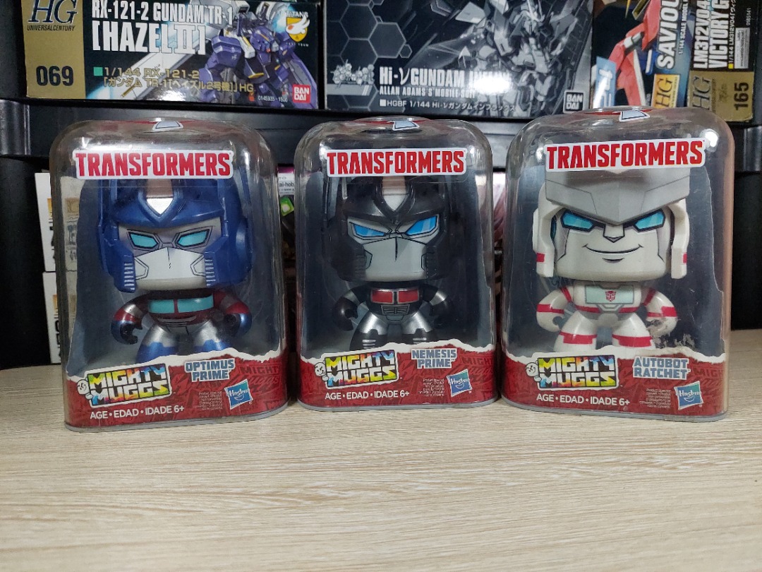 SEALED Transformers Mighty Muggs [Optimus Prime, Nemesis Prime ...