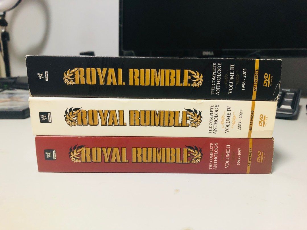 (SET of 3 Boxset) WWE Royal Rumble 1993 to 2007 DVD Complete Anthology ...