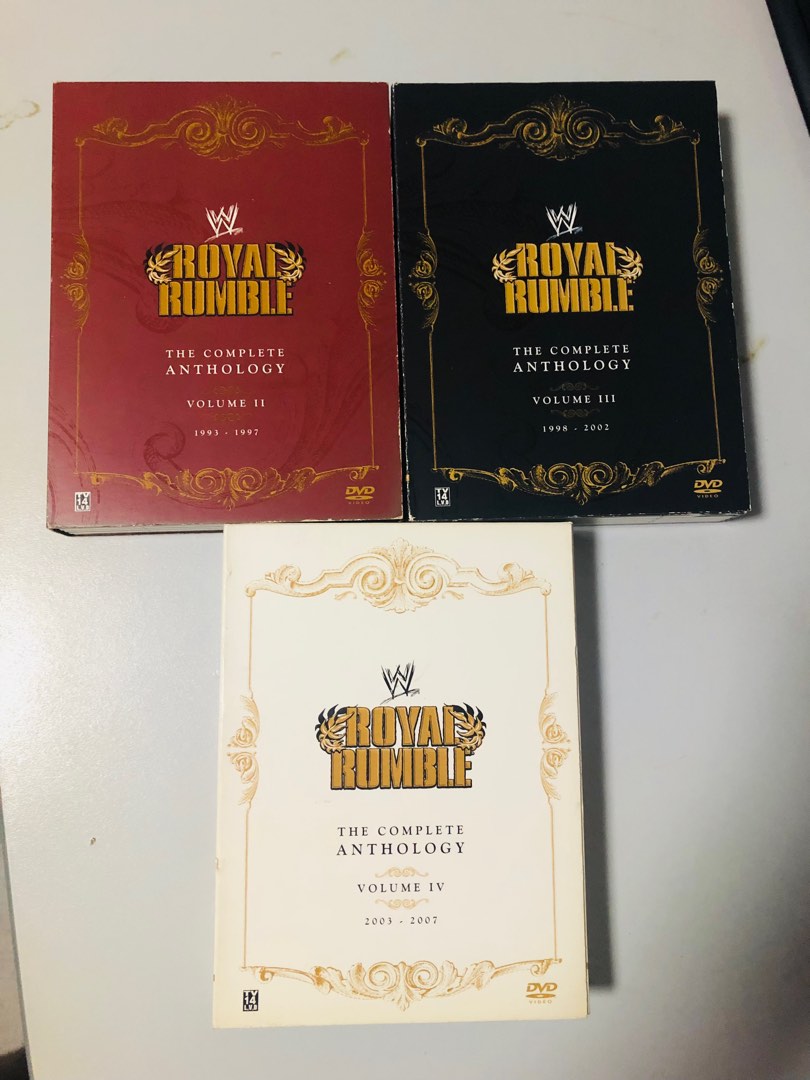 (SET of 3 Boxset) WWE Royal Rumble 1993 to 2007 DVD Complete Anthology ...