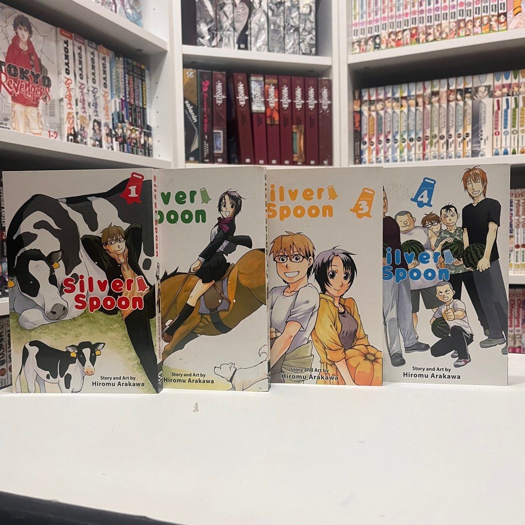 Silver spoon manga 1-4, Hobbies & Toys, Books & Magazines, Comics & Manga on Carousell