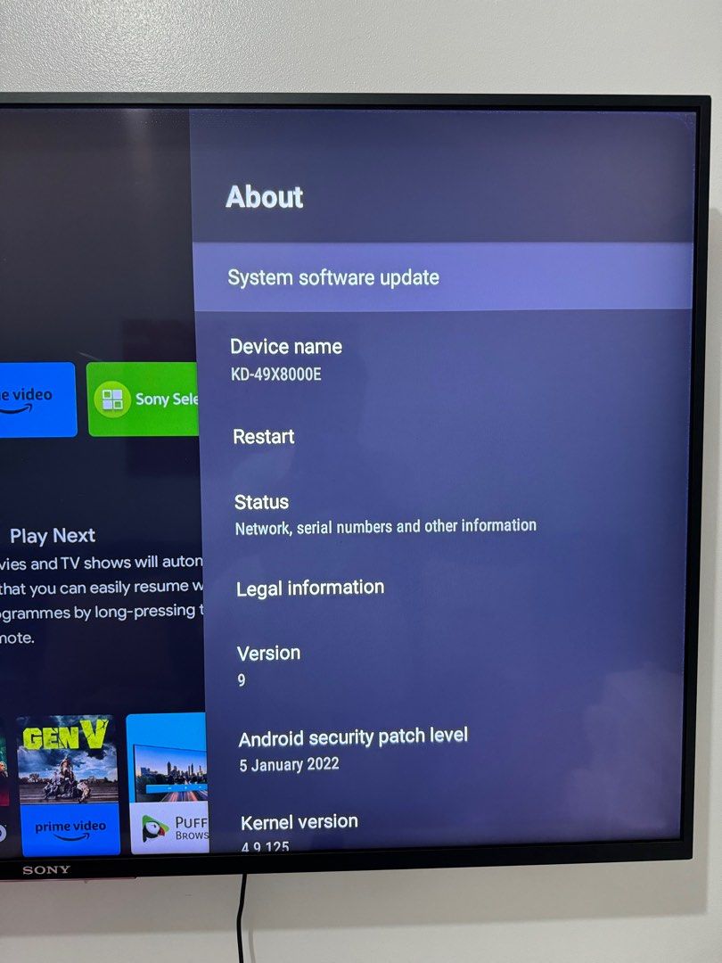 Sony Bravia Android 4k Ultra HD TV, TV & Home Appliances, TV ...