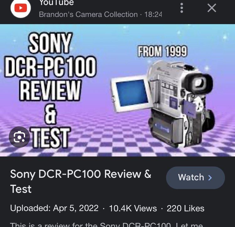 SONY DCR-PC100 Rare Mini DV Camcorder, Photography, Video Cameras on ...