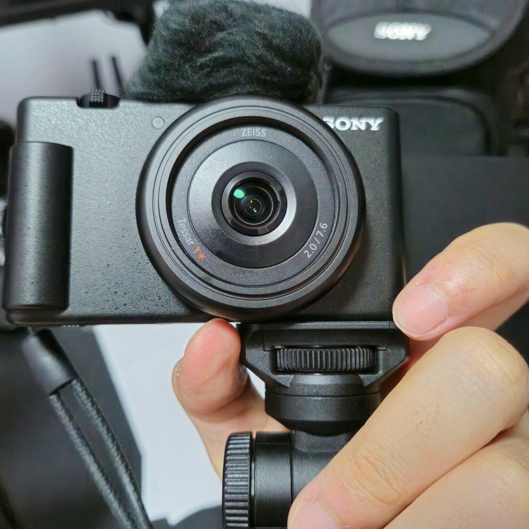 Sony zv1f with accessories, Photography, Video Cameras on Carousell