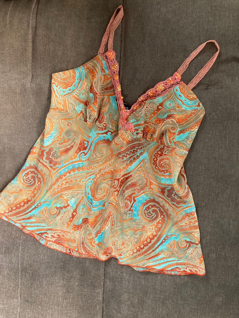 Spin Cami Boho Top, Women's Fashion, Tops, Sleeveless on Carousell