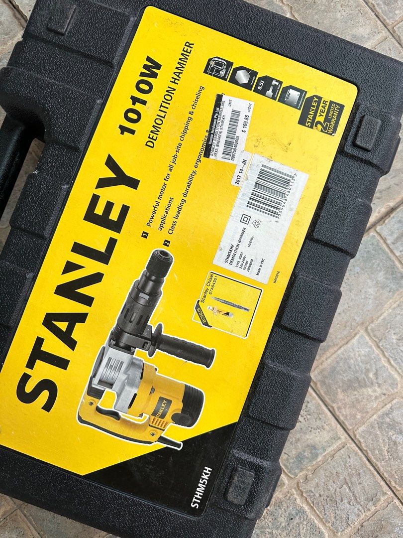 Stanley demolition hammer, Furniture & Home Living, Home Improvement ...