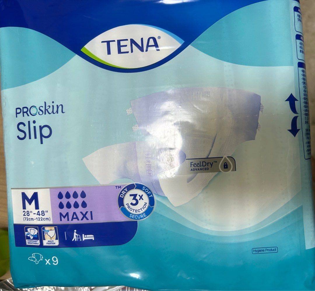 Tena Proskin Slip Adult Diapers Size M, Health & Nutrition, Assistive & Rehabilatory Aids, Adult ...