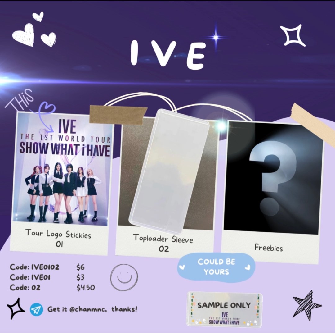 [TOPLOADER] IVE 1ST WORLD TOUR CONCERT: , Everything Else on Carousell