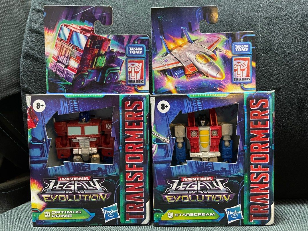 Transformers Legacy Core class Optimus Prime & Starscream, Hobbies ...
