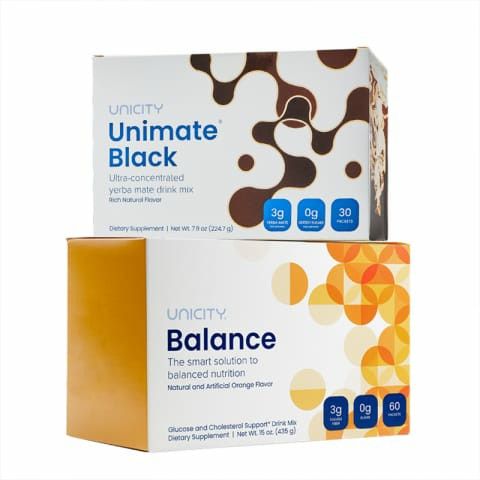 Unicity Feel Great - Bios Life S + Unimate Black Coffee bundle, Health ...