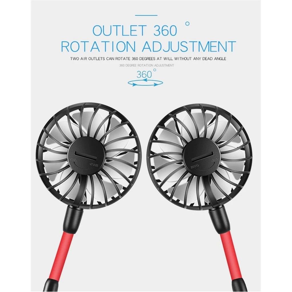 USB charging fan for sport moveable fan neck fan, Furniture & Home ...