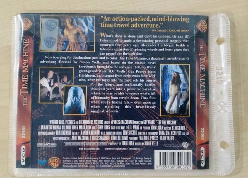 VCD - THE TIME MACHINE (2002), Hobbies & Toys, Music & Media, CDs & DVDs on Carousell