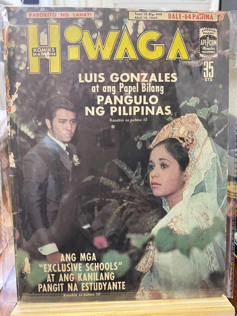 Vintage Antique Tagalog Komiks Magasin - HIWAGA ABRIL 19, 1969 LUIS ...