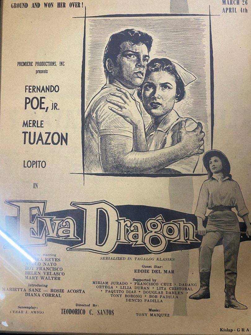 Vintage Antique Tagalog Movie Ad - NEW DALISAY FPJ FERNANDO POE, JR ...