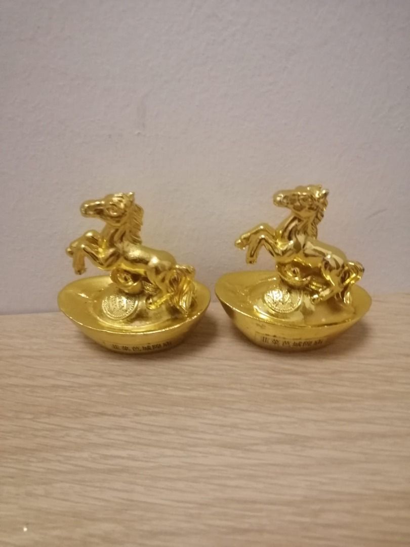 Vintage Auspicious Loyang Temple Zodiac Gold Plated Lucky Charm 4D ...