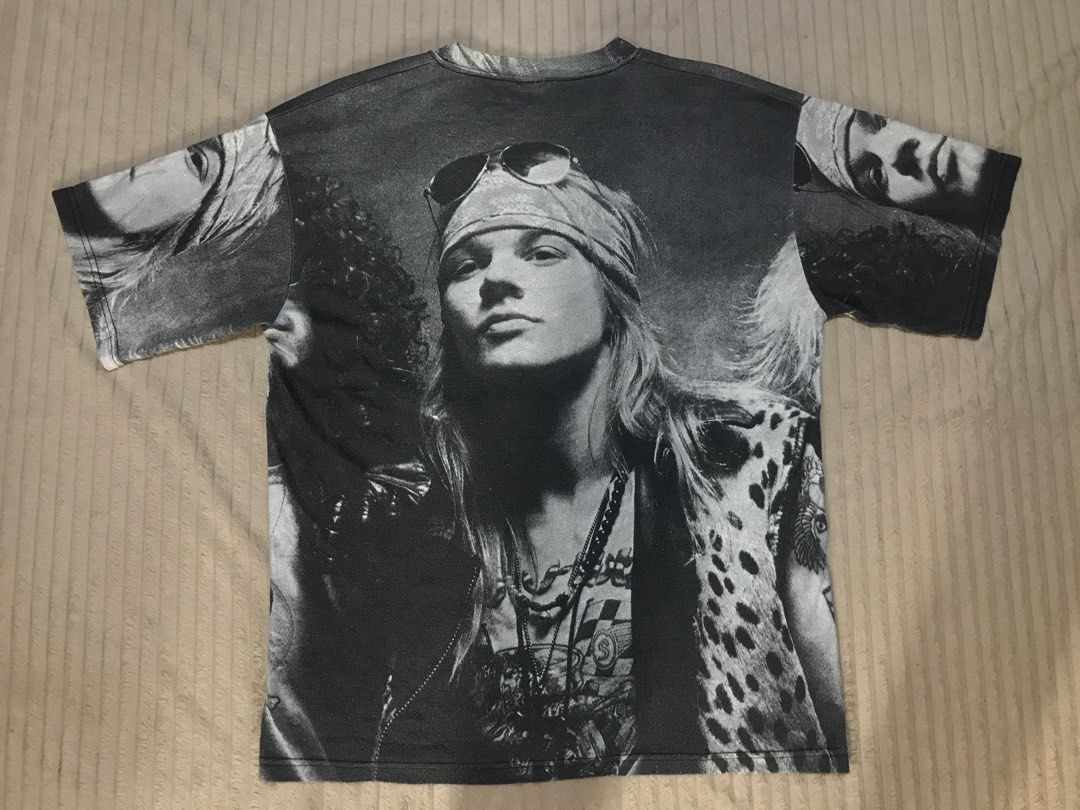 VINTAGE AXL ROSE GUNS & ROSES AOP RARE TSHIRT, Men's Fashion, Tops ...