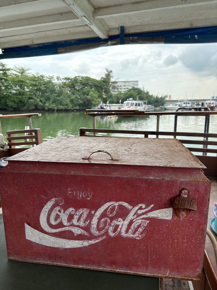 Collectible vintage Coca Cola cooler box, Hobbies & Toys, Memorabilia ...