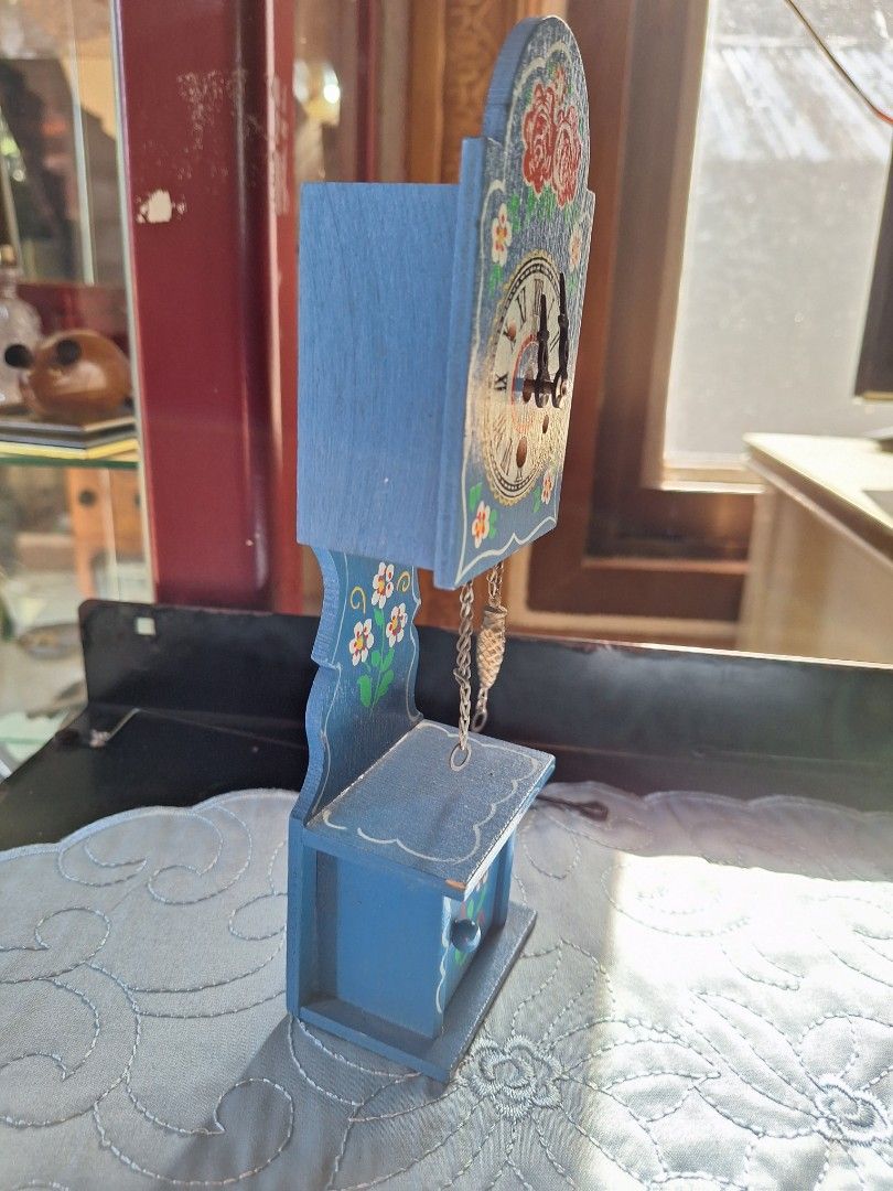 Vintage Miniature Grandfathers Clock From Germany Hobbies And Toys Memorabilia And Collectibles