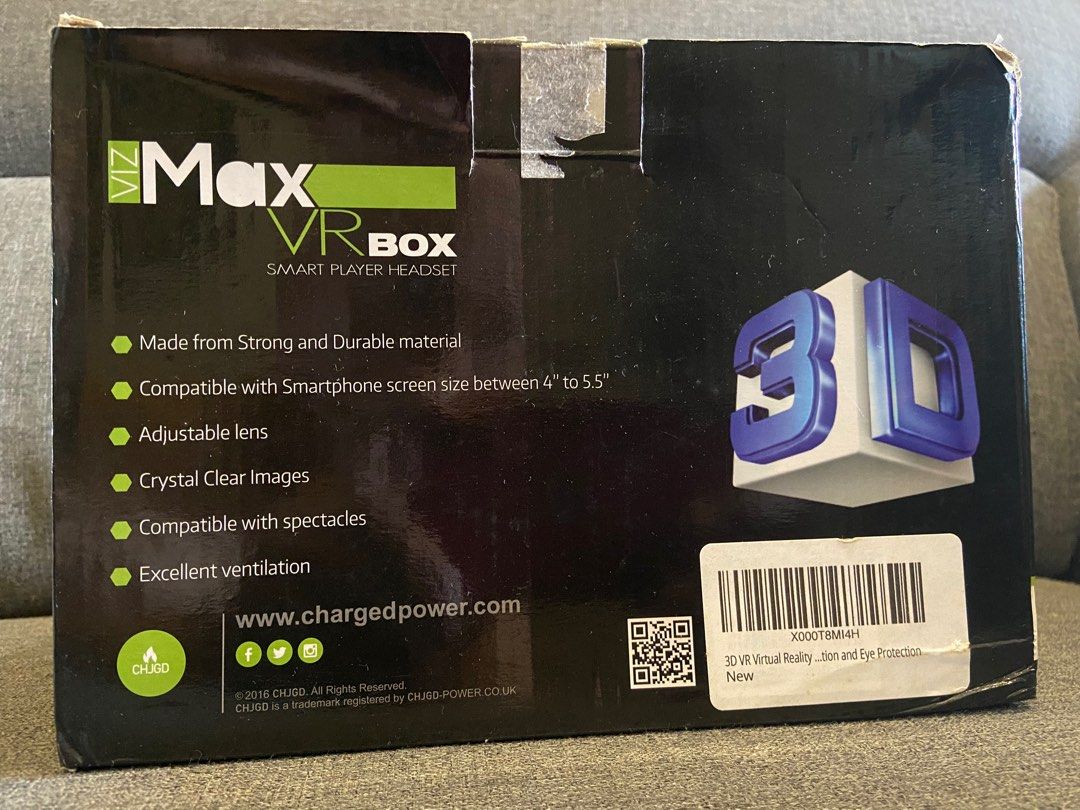 Viz Max VR Box smart player headset, Mobile Phones & Gadgets, Mobile ...