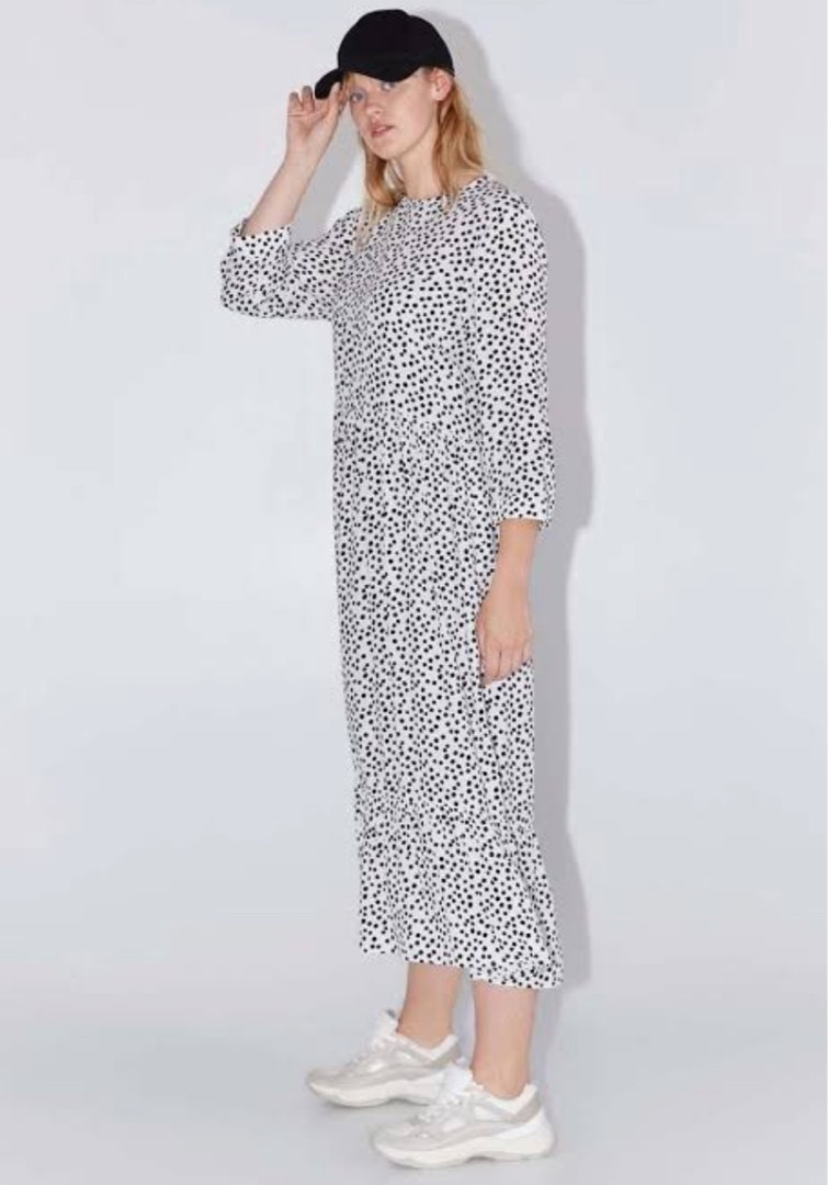 Zara Viral Polka Dress Original, Women's Fashion, Dresses & Sets ...