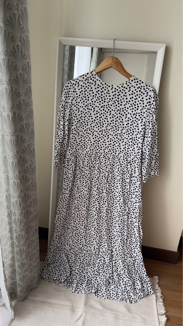 Zara Viral Polka Dress Original, Women's Fashion, Dresses & Sets ...