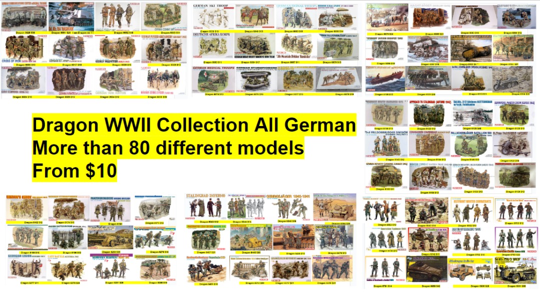 1/35 Dragon WWII Models ALL German Collection, Hobbies & Toys, Toys ...