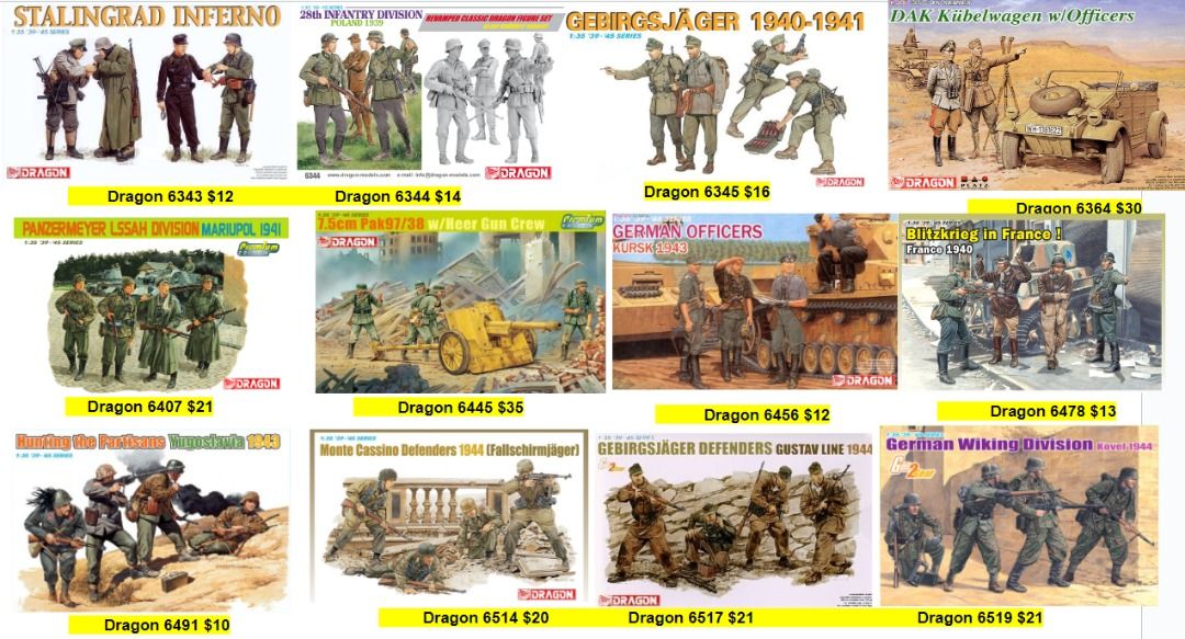 1/35 Dragon WWII Models ALL German Collection, Hobbies & Toys, Toys ...