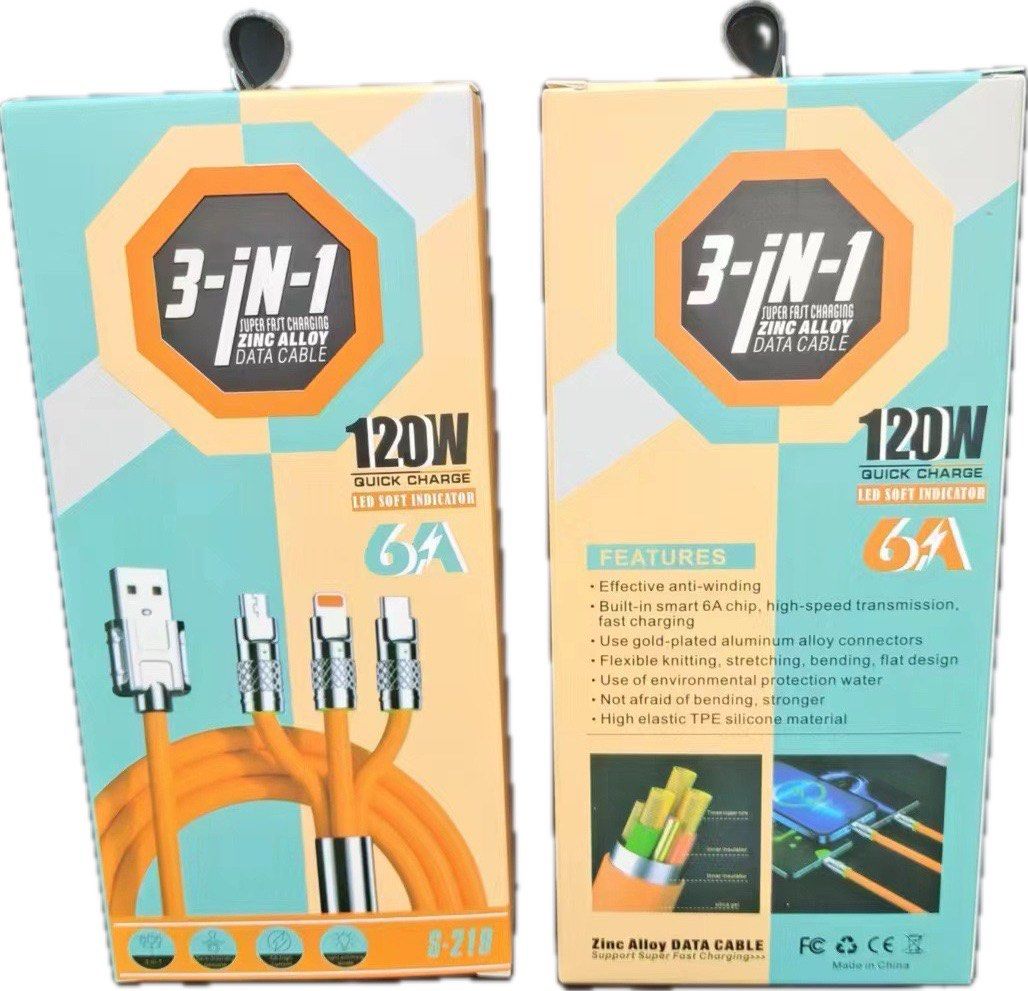 3 In 1 Universal Mech Data Cable, Mobile Phones & Gadgets, Mobile ...