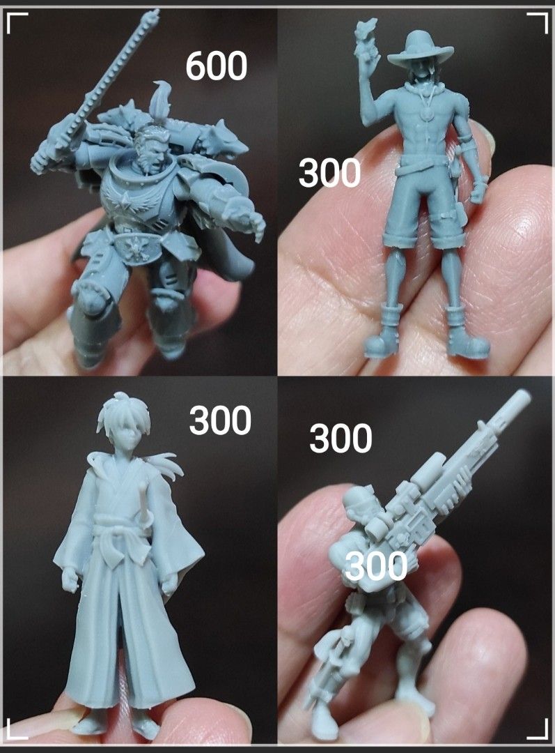 3D Printed Resin Various Miniature Characters Batch 3, Hobbies & Toys ...