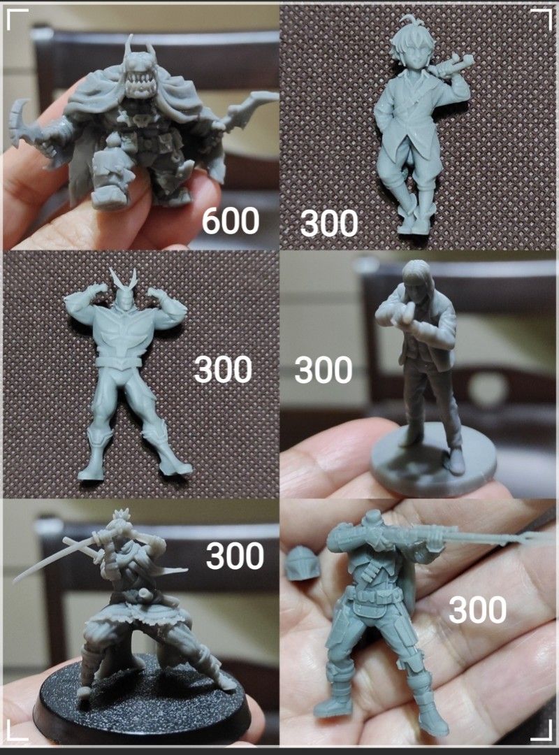 3D Printed Resin Various Miniature Characters Batch 4, Hobbies & Toys ...