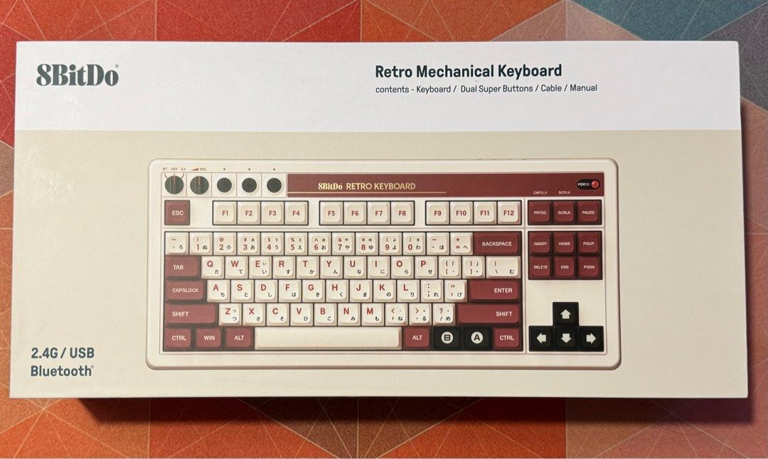 8bitdo Retro Keyboard Famicom Edition, Computers & Tech, Parts ...