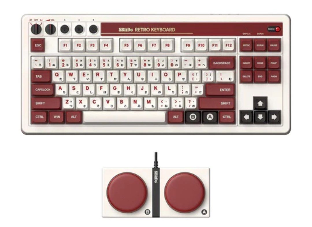 8bitdo Retro Keyboard Famicom Edition, Computers & Tech, Parts ...