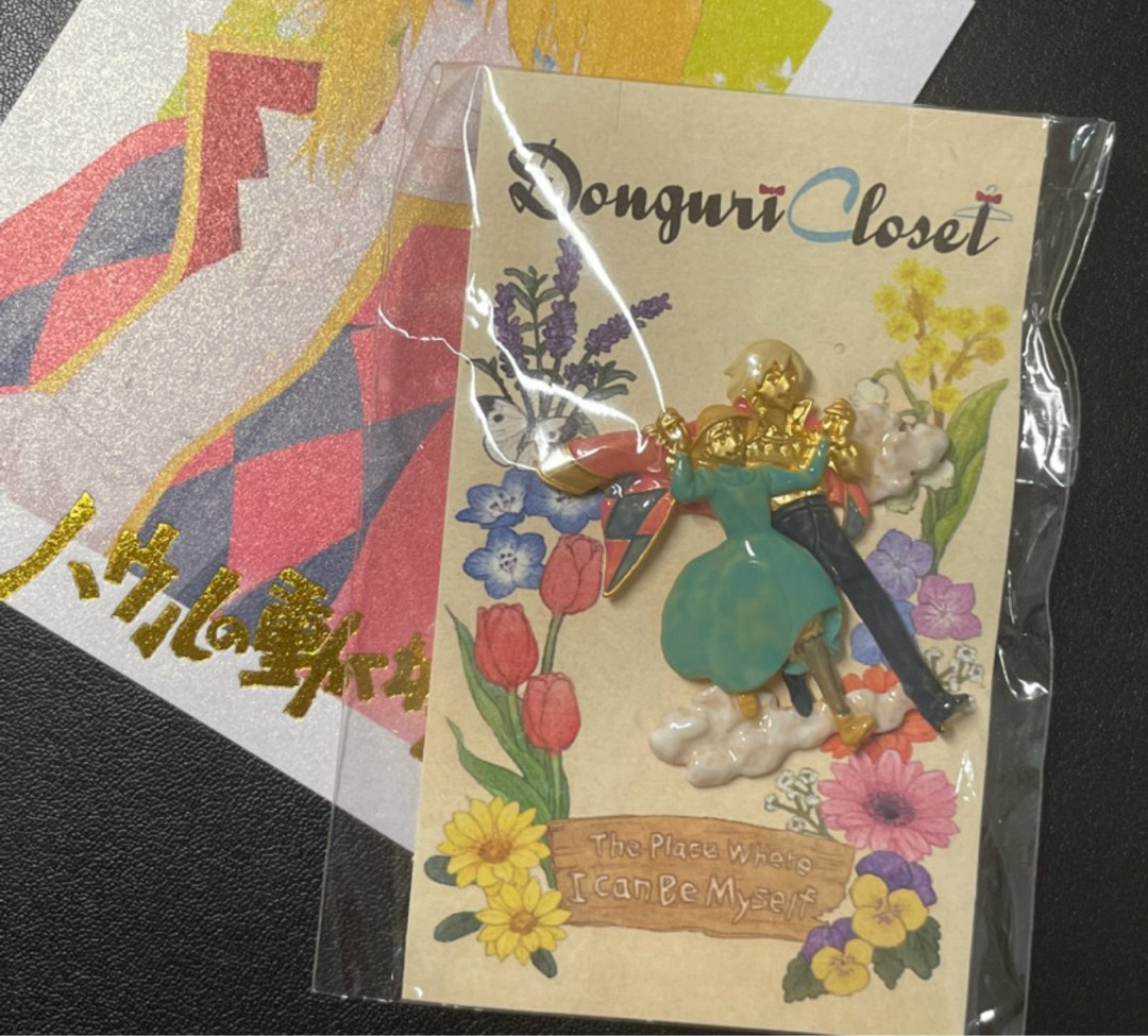 哈爾移動城堡 空中漫步 日本限定 Palnart Poc 宮崎駿 胸針 頸鏈 徽章 扣針 蘇菲 吉卜力 donguri closet ...