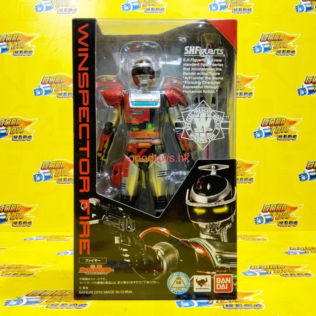 全新未開封 BANDAI 未來特警 SHF WINSPECTOR FIRE & WALTER & BIKEL & FULL PACKAGE ...