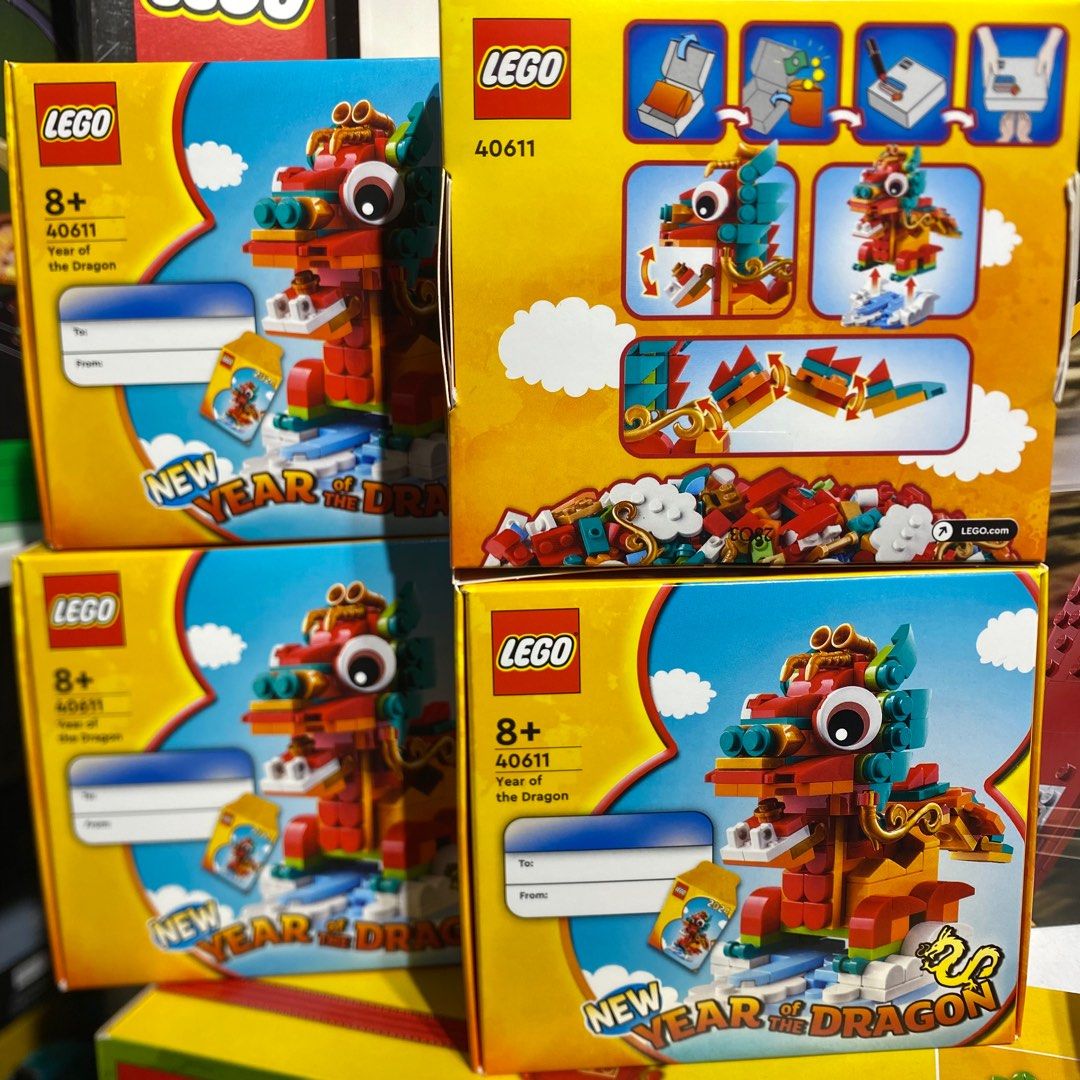 全新現貨： LEGO 40611 Year of the Dragon, 興趣及遊戲, 玩具 & 遊戲類 - Carousell