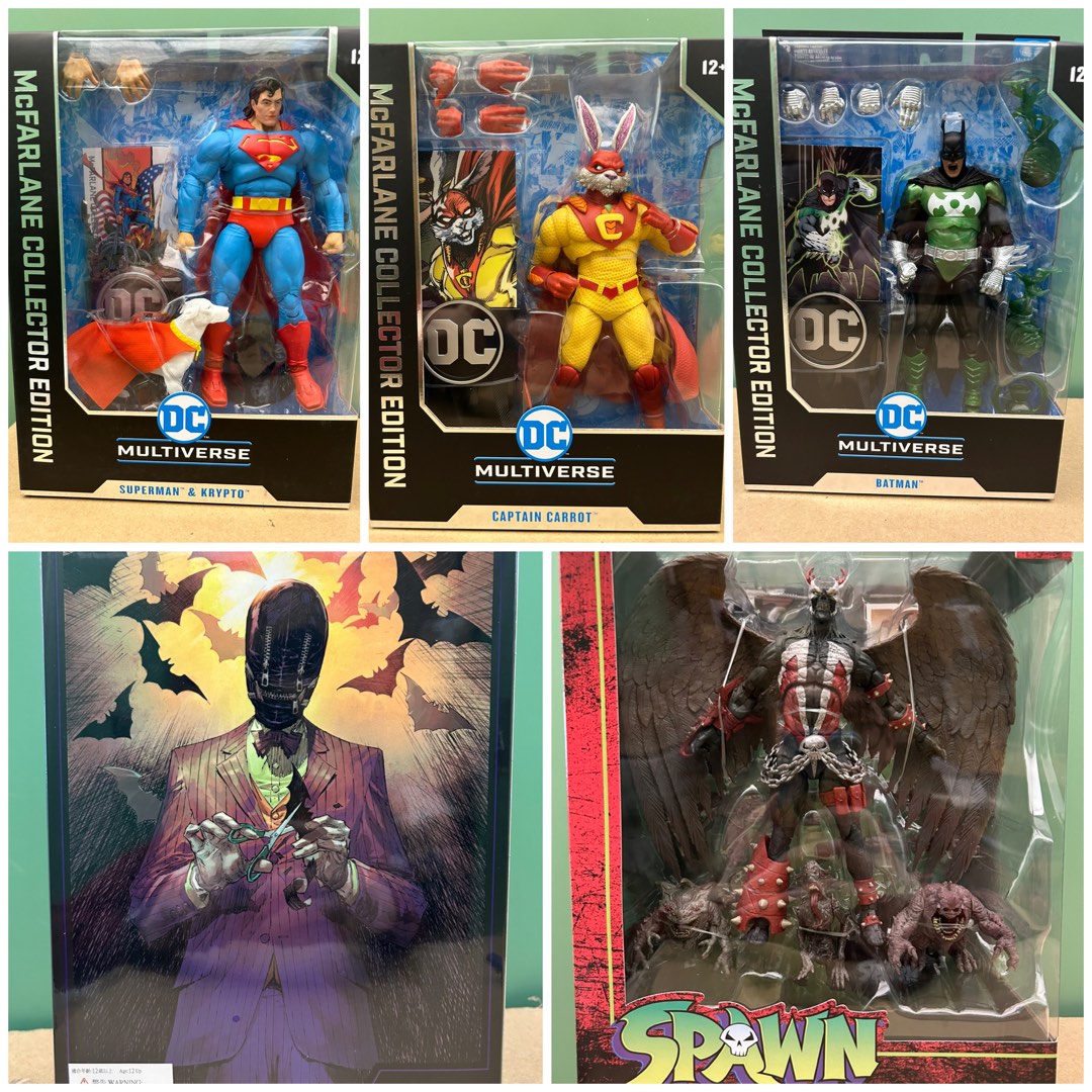 (價錢見內文) Mcfarlane DC Superman Batman Joker Spawn Captain Carrot, 興趣及遊戲 ...