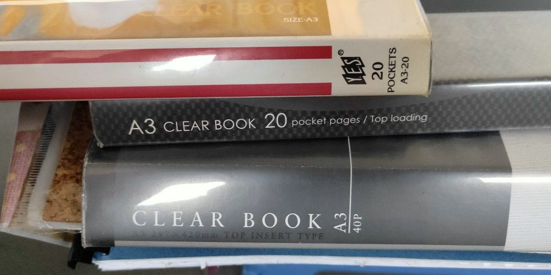 A3 Black Clear Pocket folder, Hobbies & Toys, Stationery & Craft ...