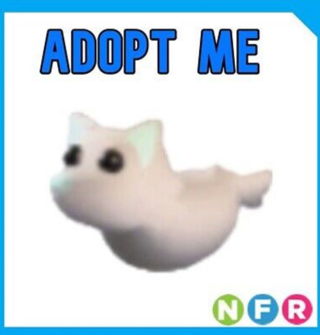 Adopt me pets NFR Ghost Wolf, Video Gaming, Video Games, Others on ...