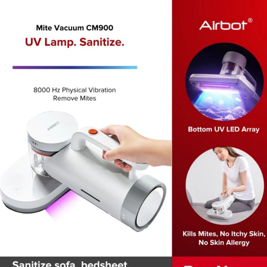 Airbot CM900 Handheld Dust Mite Vacuum Cleaner Bed Bug Killer Dustmite ...