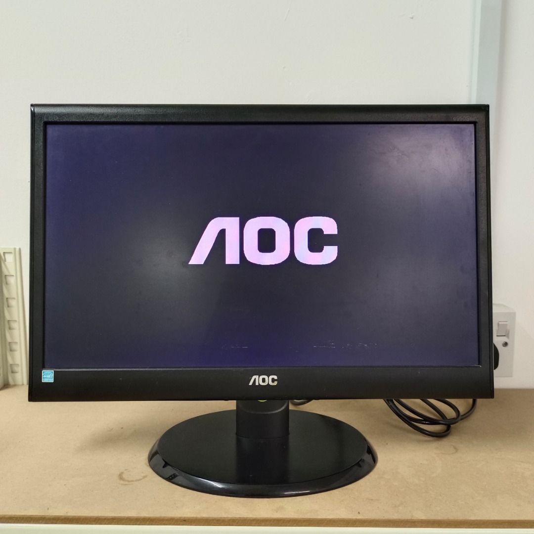 AOC E950SWN Monitor Screen Desktop 18.5-inch LED Screen with LED ...