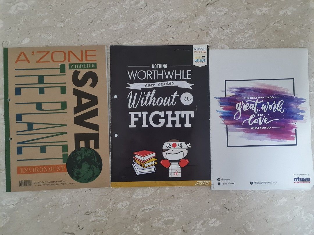 Assorted Notebooks (A3 drawing paper, A4 fullscap, graph paper and ...