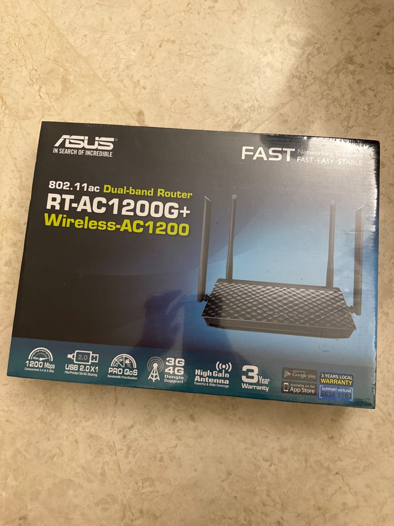 ASUS RT-AC1200G+ Router, Computers & Tech, Parts & Accessories, Other ...