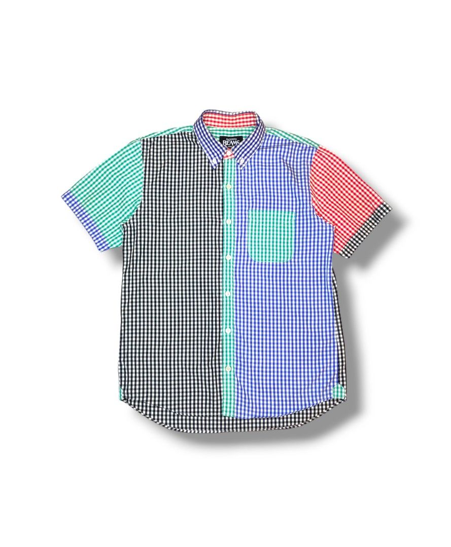 Beams Japan Multi Color Check Shirt, Men's Fashion, Tops & Sets, Formal ...