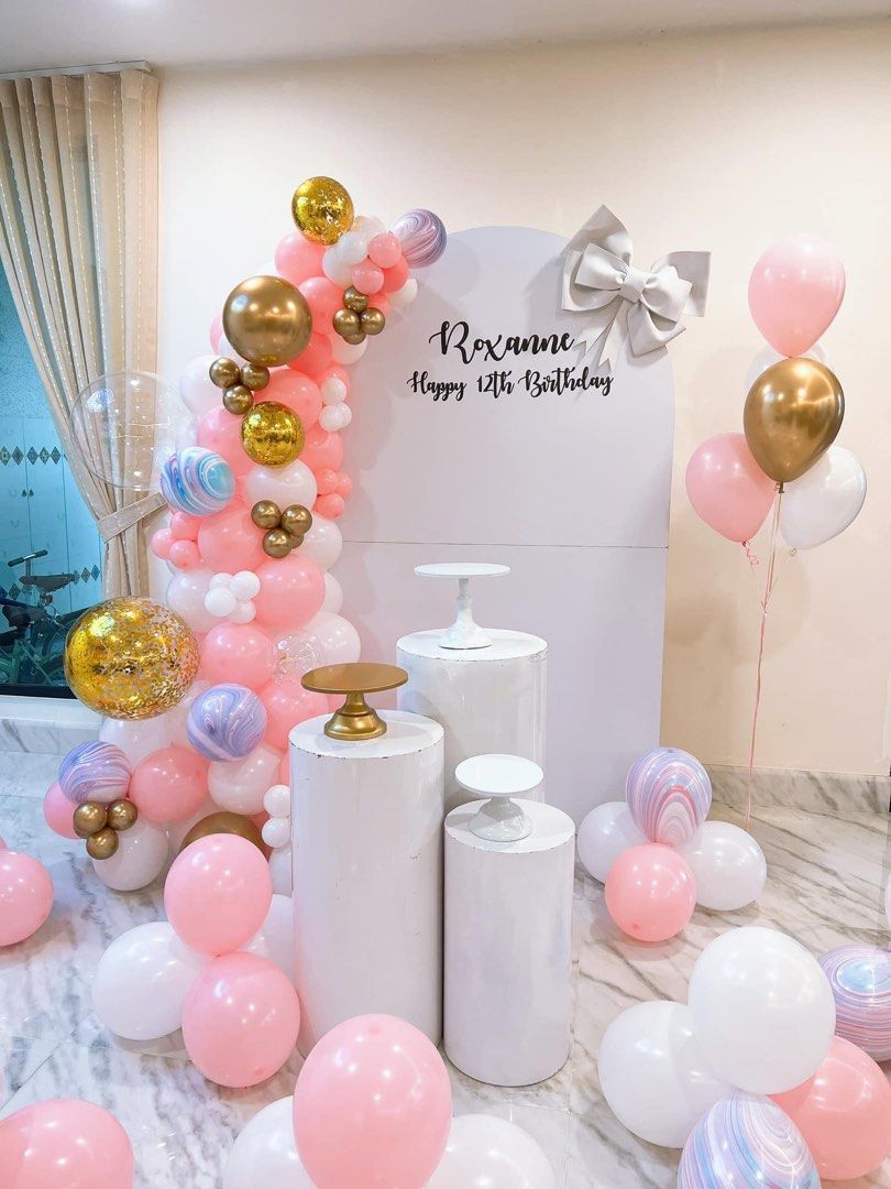 Birthday decoration Backdrop setup, Hobbies & Toys, Stationery & Craft ...